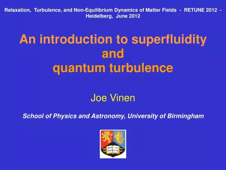 PPT - An introduction to superfluidity PowerPoint Presentation, free ...