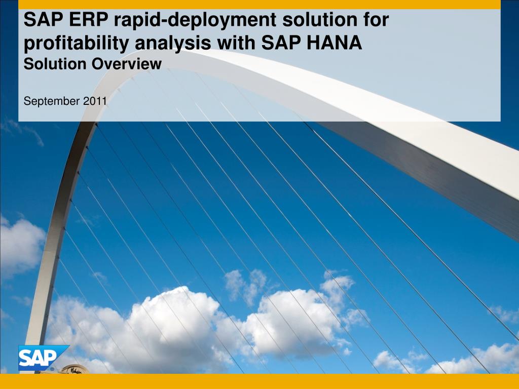 PPT - SAP ERP rapid-deployment solution for profitability analysis with ... PPT - SAP ERP rapid-deployment solution for profitability analysis with ...