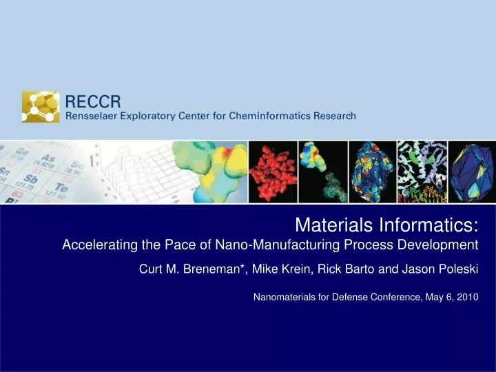 PPT - Materials Informatics: Accelerating the Pace of Nano ...