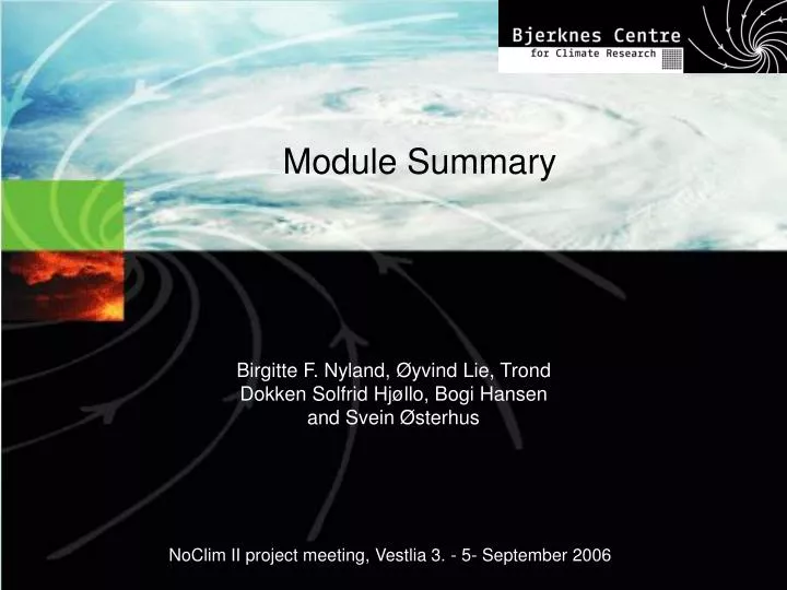 PPT - Module Summary PowerPoint Presentation, free download - ID:3789204