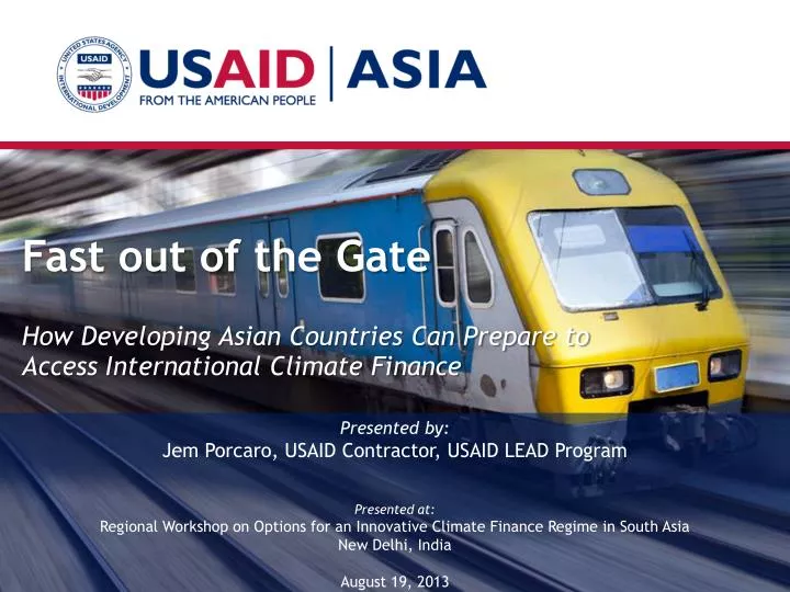PPT - Presented by: Jem Porcaro, USAID Contractor, USAID LEAD Program ...