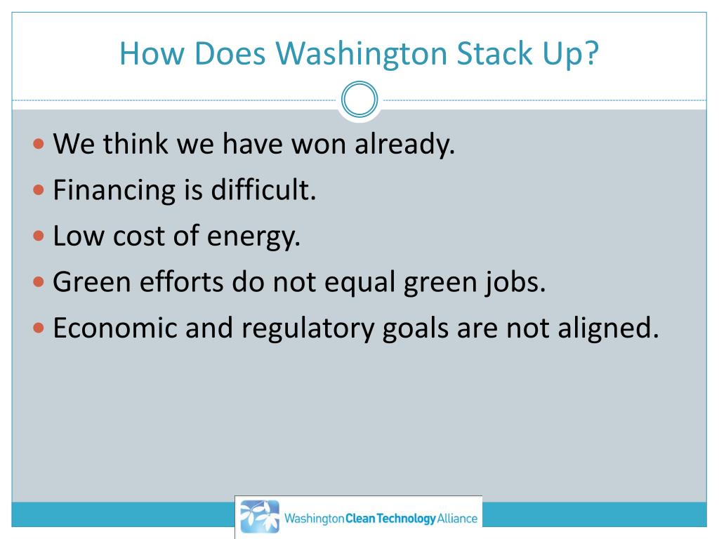 PPT - Cleantech in Washington: Our Future Economy? PowerPoint ...
