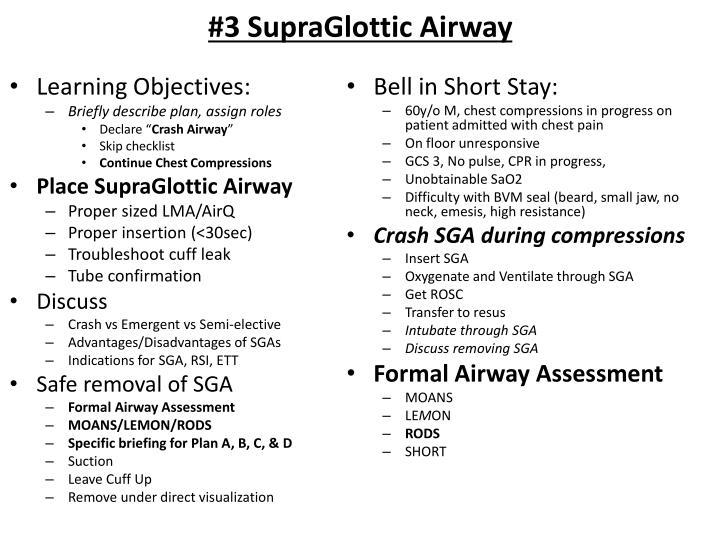 PPT - #3 Intro to EM Airway Management- Assessment and SupraGlottic ...