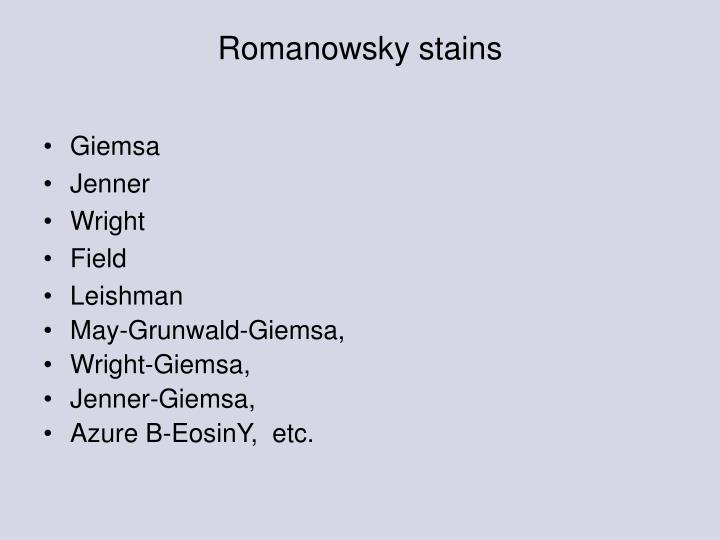 PPT - Romanowsky stains and Artefacts in blood films PowerPoint ...