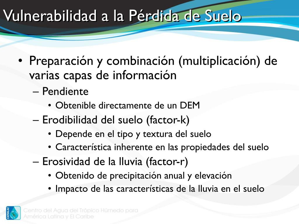 PPT - Análisis de Erosión de Suelos y Estimación de Áreas Inundables ...