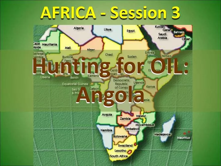 PPT - AFRICA - Session 3 PowerPoint Presentation, free download - ID ...
