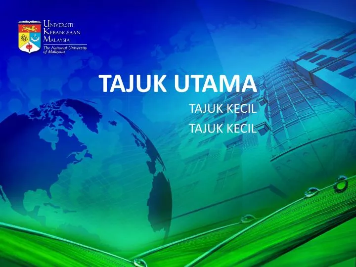 PPT - TAJUK UTAMA PowerPoint Presentation, free download - ID:3790968