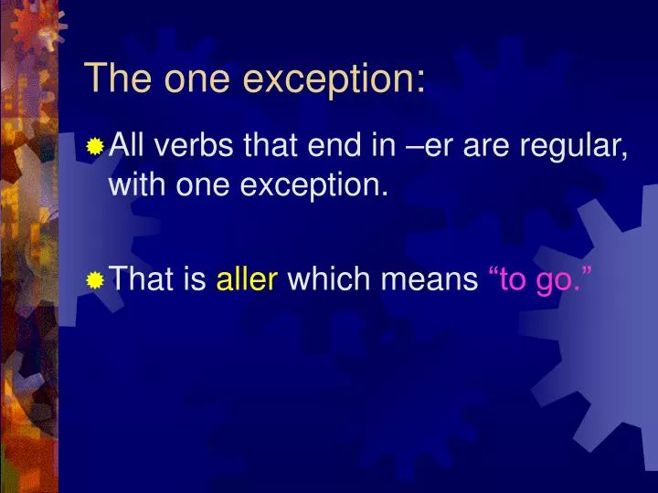 PPT - The one exception: PowerPoint Presentation, free download - ID ...