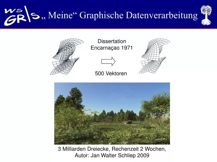 PPT - „ Meine“ Graphische Datenverarbeitung PowerPoint Presentation ...
