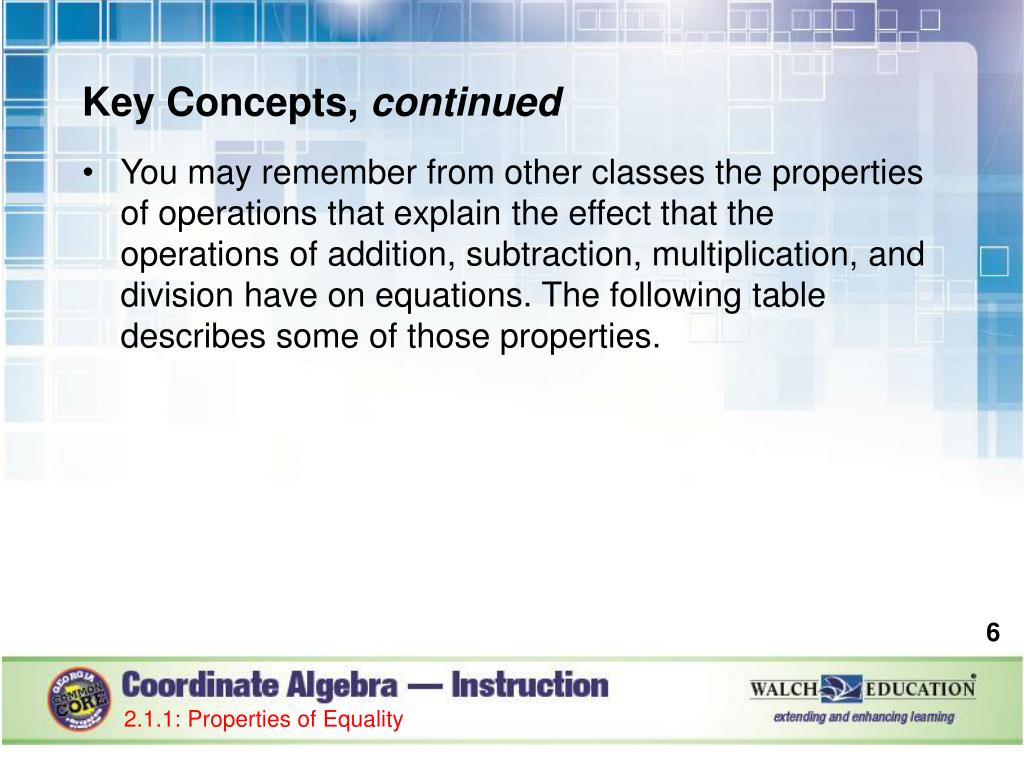 PPT - Understanding Properties of Equality in Algebra PowerPoint ...