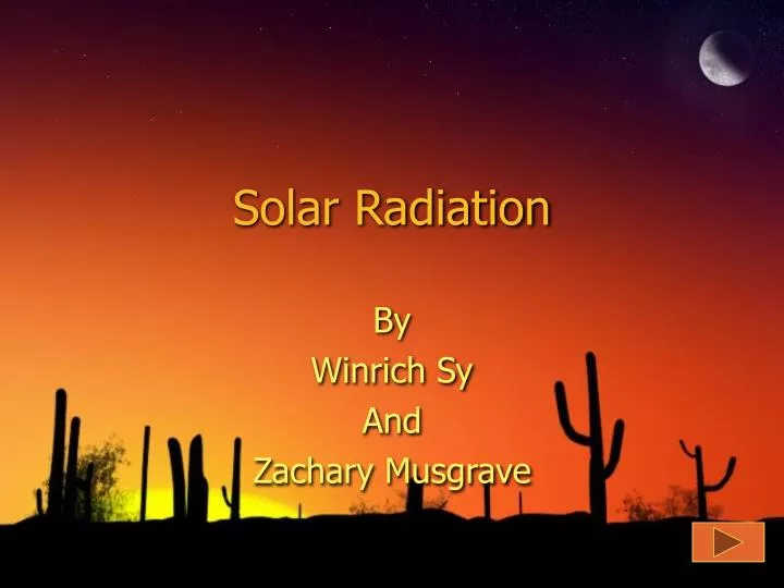 PPT - Solar Radiation PowerPoint Presentation, free download - ID:3792433