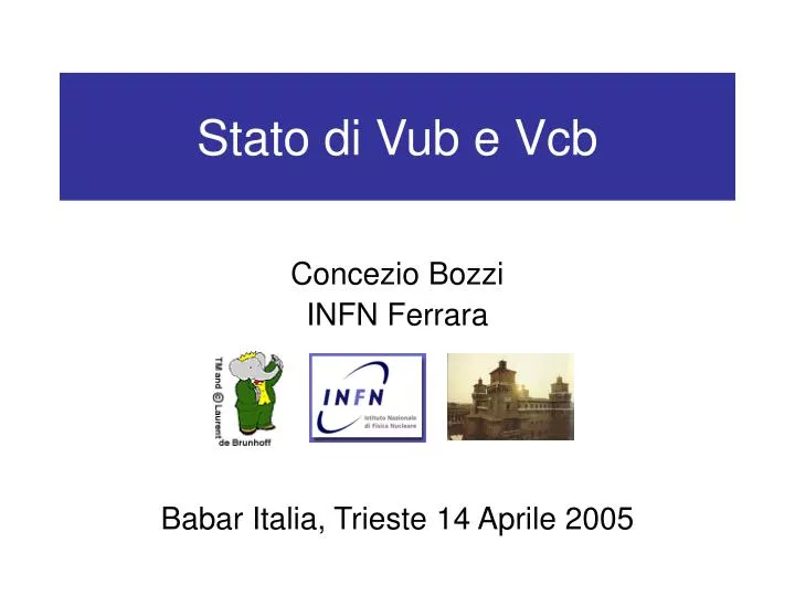 PPT - Stato di Vub e Vcb PowerPoint Presentation, free download - ID ...