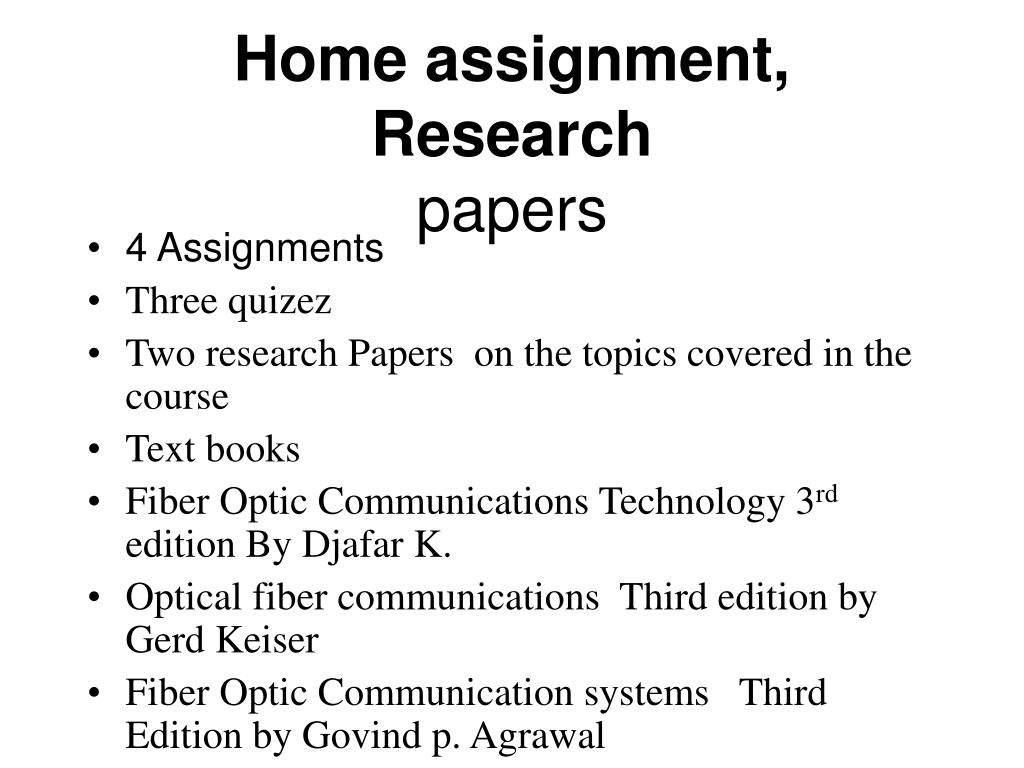 PPT - Fiber Optic Communications Technology Course Outline PowerPoint ...