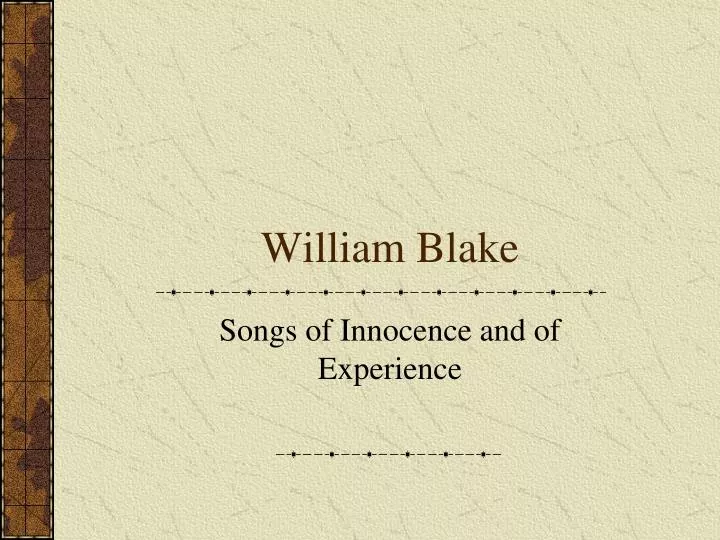 PPT - William Blake PowerPoint Presentation, free download - ID:3794001