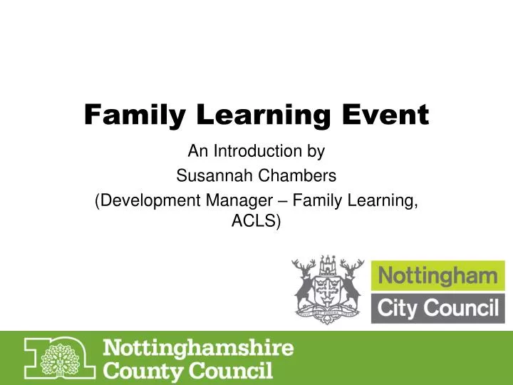 PPT - Family Learning Event PowerPoint Presentation, free download - ID ...