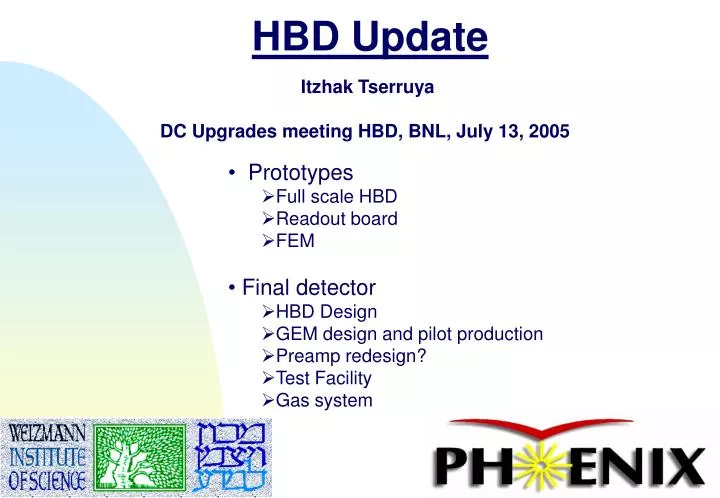 PPT - HBD Update PowerPoint Presentation, free download - ID:3798467