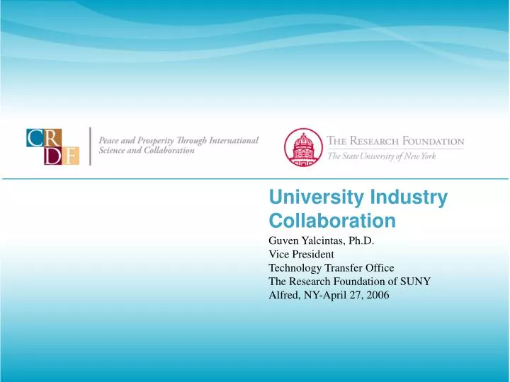 PPT - University Industry Collaboration PowerPoint Presentation, free ...