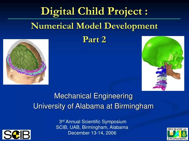 PPT - Digital Child Project : Numerical Model Development Part 2 ...