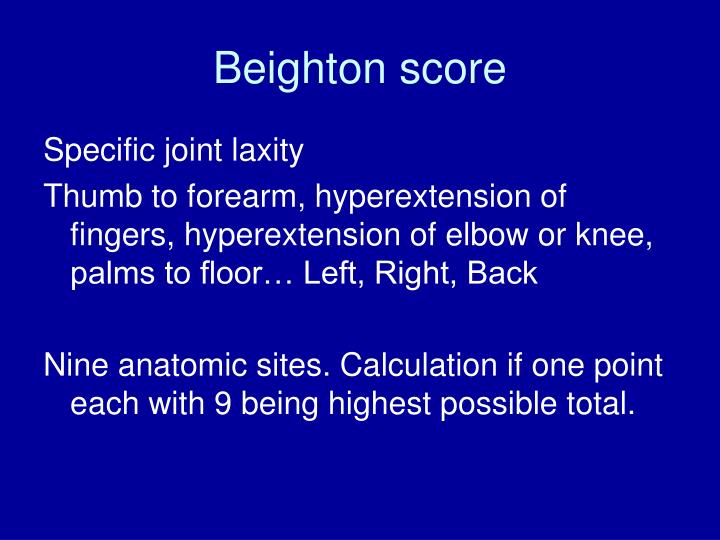 PPT - Benign Joint Hypermobility Syndrome PowerPoint Presentation - ID ...