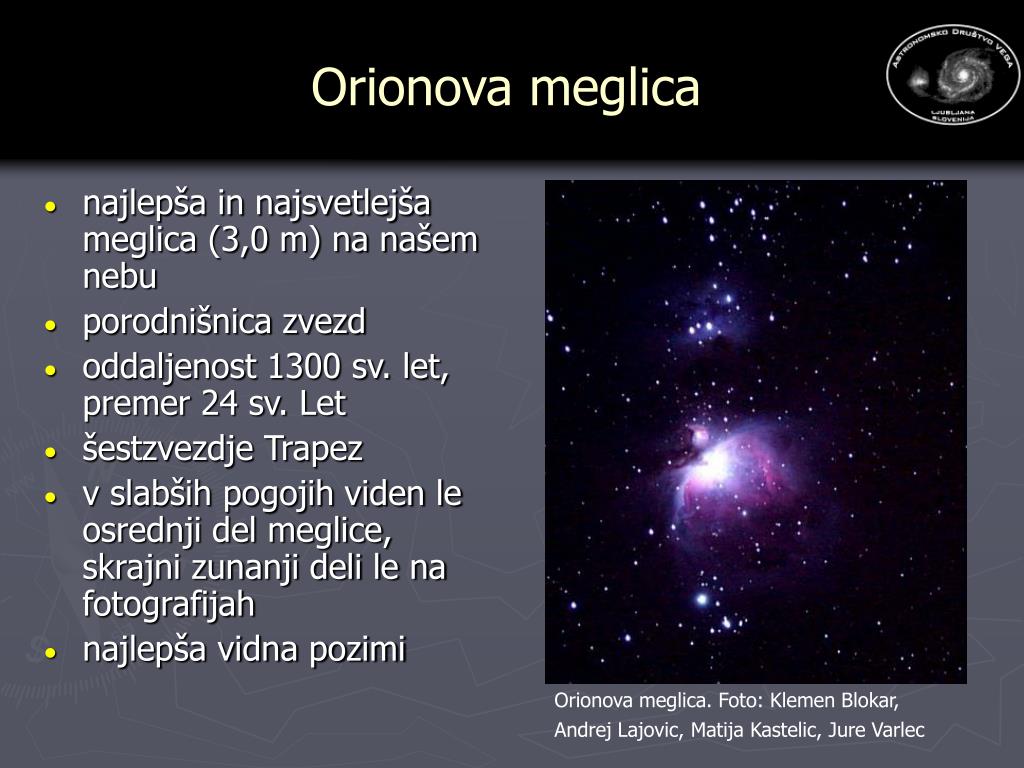 PPT - Osnove astronomskih opazovanj – pot do najlepših objektov ...
