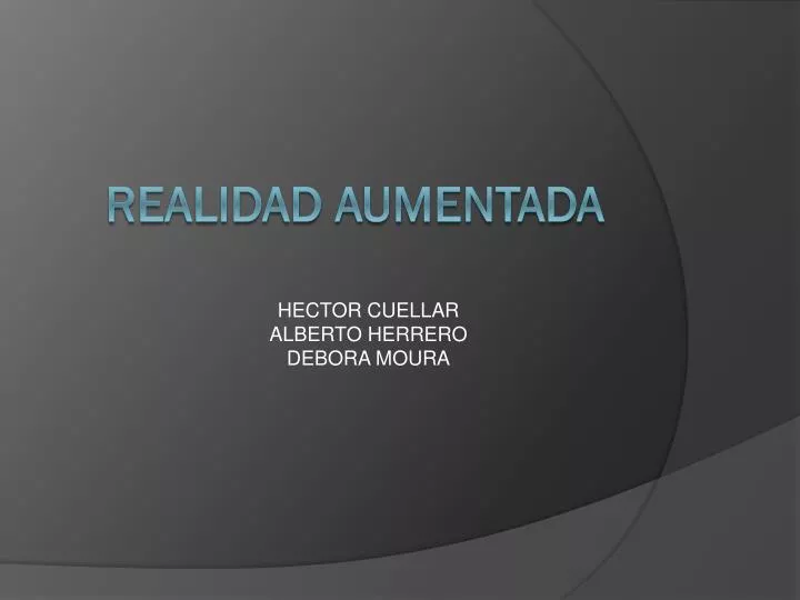 PPT - REALIDAD AUMENTADA PowerPoint Presentation, free download - ID ...