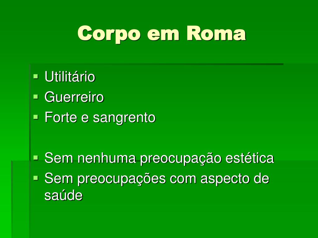 PPT - O ESPORTE NO PERIODO ROMANO PowerPoint Presentation, free ...
