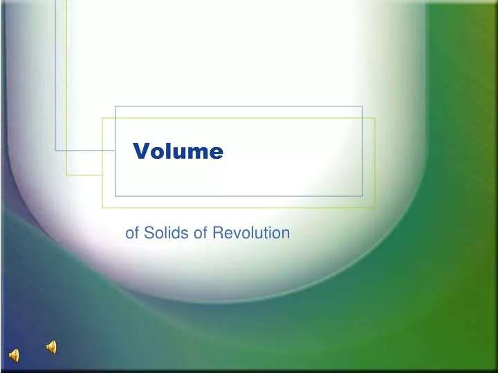PPT - Volume PowerPoint Presentation, free download - ID:3802305