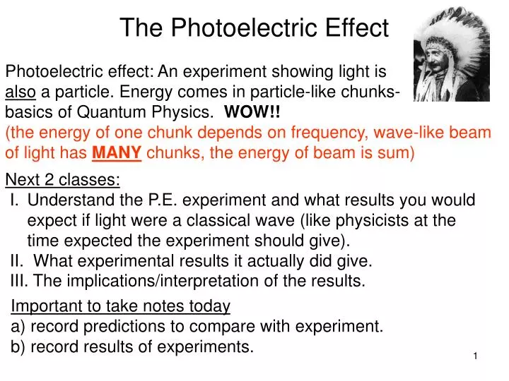 PPT - Photoelectric effect: An experiment showing light is PowerPoint ...