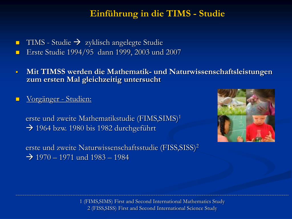 PPT - Thema 7: Vorläufer von PISA: IGLU- & TIMS-Studie PowerPoint ...