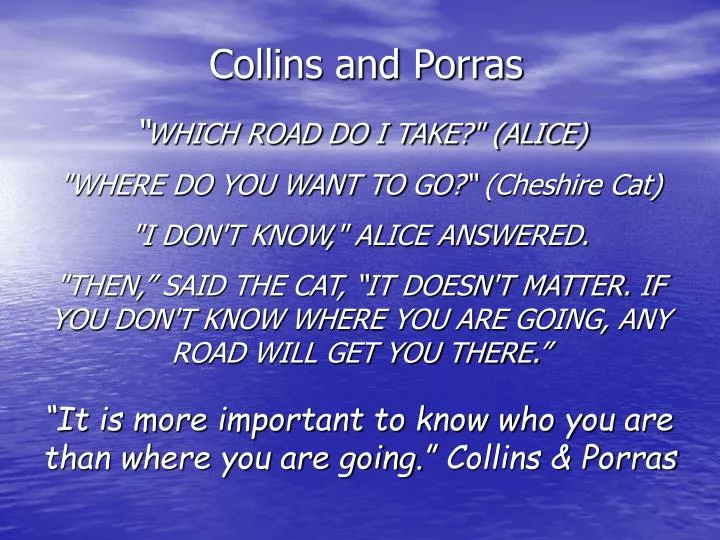 PPT - Collins and Porras PowerPoint Presentation, free download - ID ...