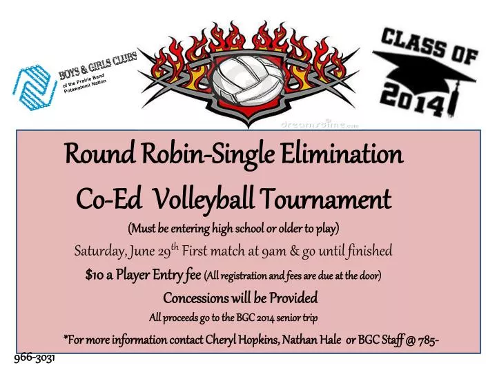 PPT - Round Robin-Single Elimination Co-Ed Volleyball Tournament ...