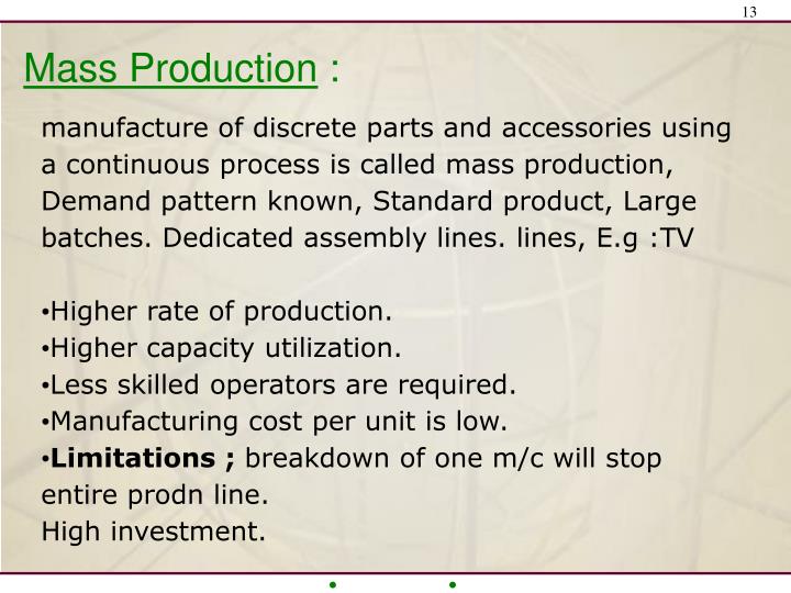 PPT - Types of production systems PowerPoint Presentation - ID:3803708