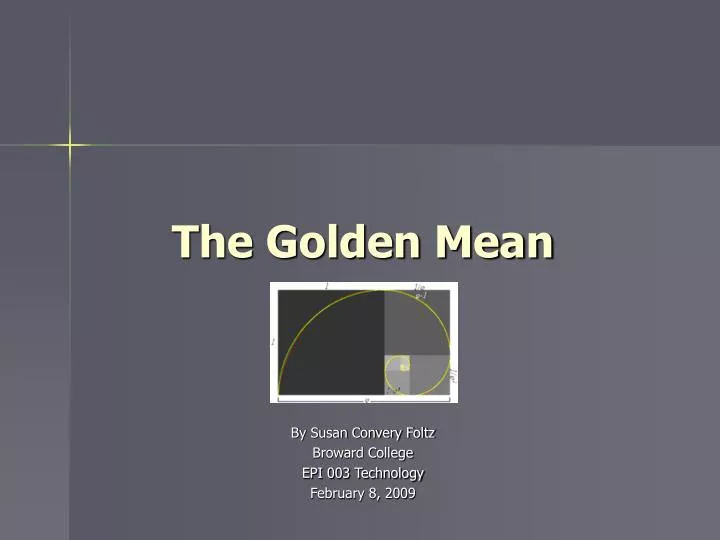 PPT - The Golden Mean PowerPoint Presentation, free download - ID:3804423