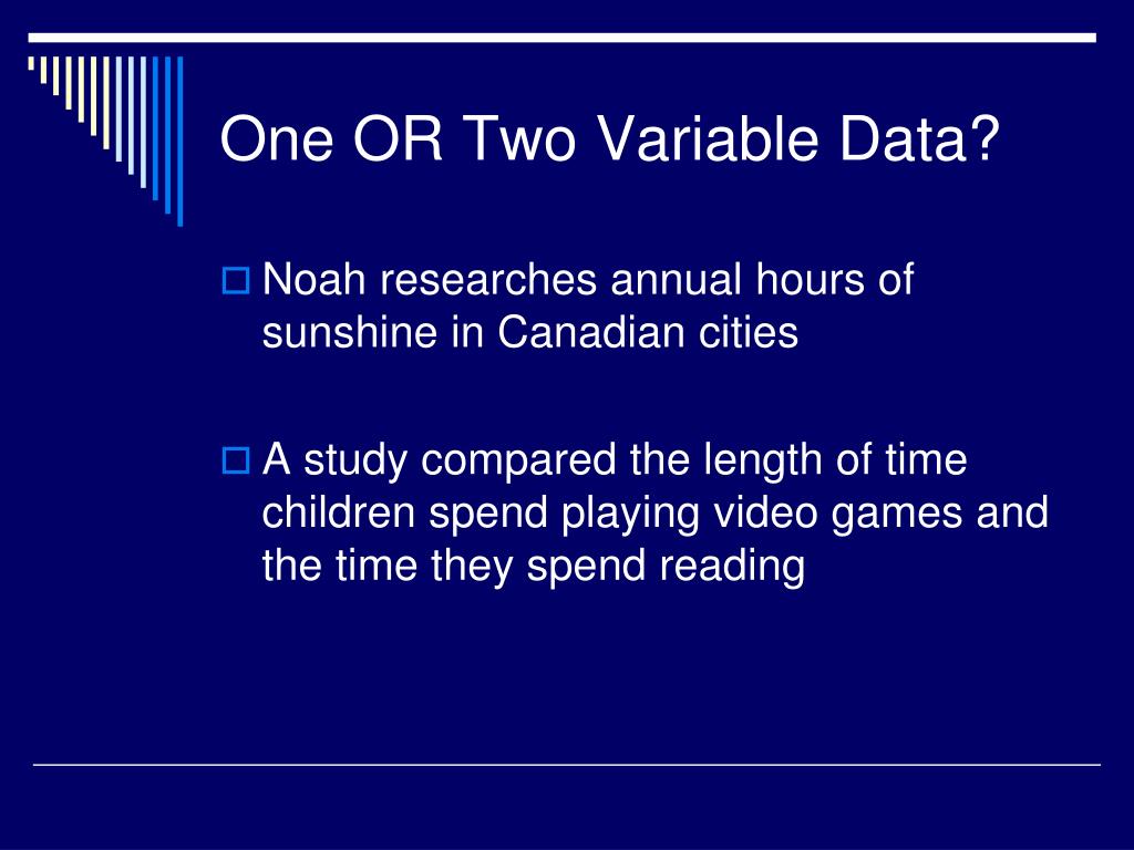PPT One Variable Vs Two Variable Data PowerPoint Presentation Free 