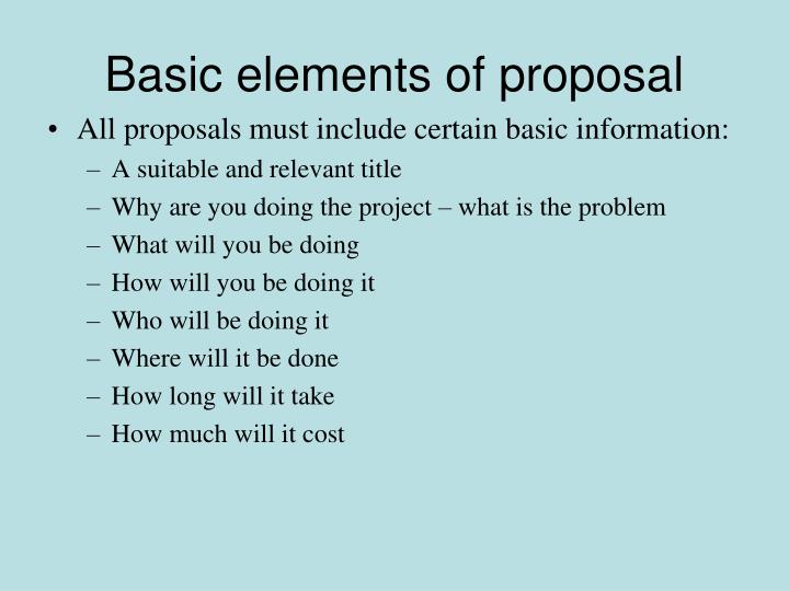 PPT - How to write your proposal PowerPoint Presentation - ID:3805235