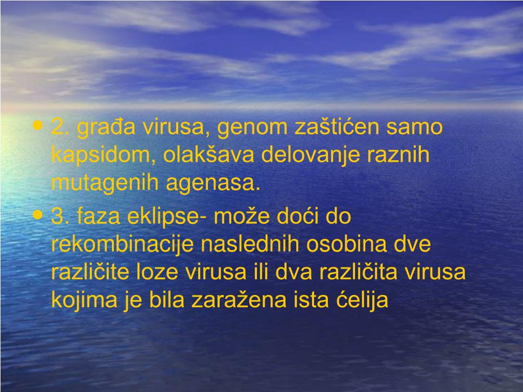 PPT - Efekti virusne infekcije na ćeliju domaćina PowerPoint ...