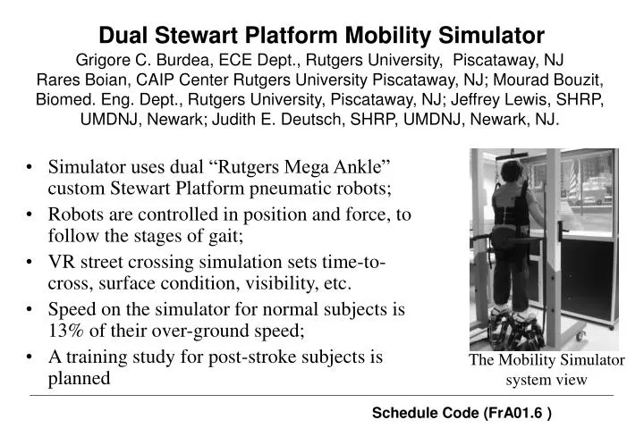 PPT - Dual Stewart Platform Mobility Simulator PowerPoint Presentation ...