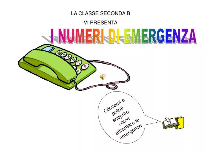 PPT - I NUMERI DI EMERGENZA PowerPoint Presentation, free download - ID ...