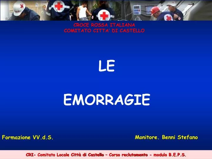 PPT - LE EMORRAGIE PowerPoint Presentation, free download - ID:3809280