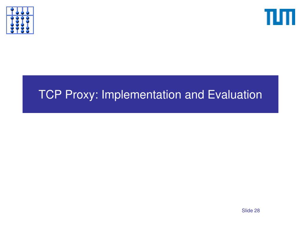 Ppt Implementation And Evaluation Of A Performance Enhancing Proxy