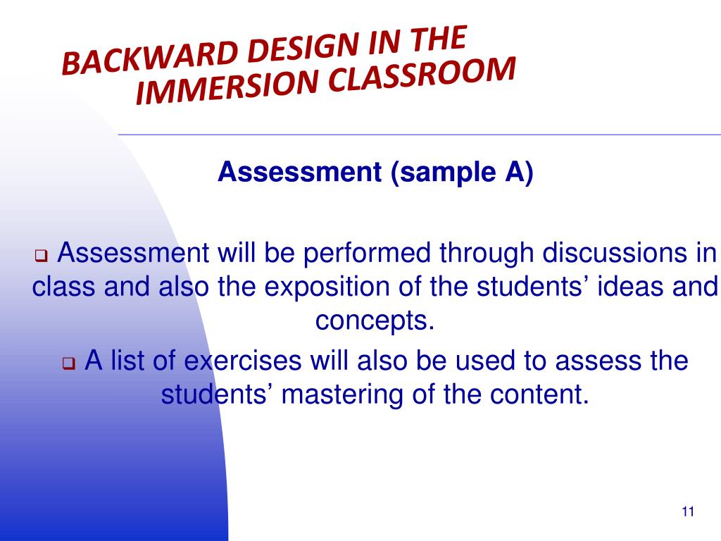PPT - PLANNING BACKWARDS, MOVING FORWARD: BACKWARD DESIGN IN THE ...