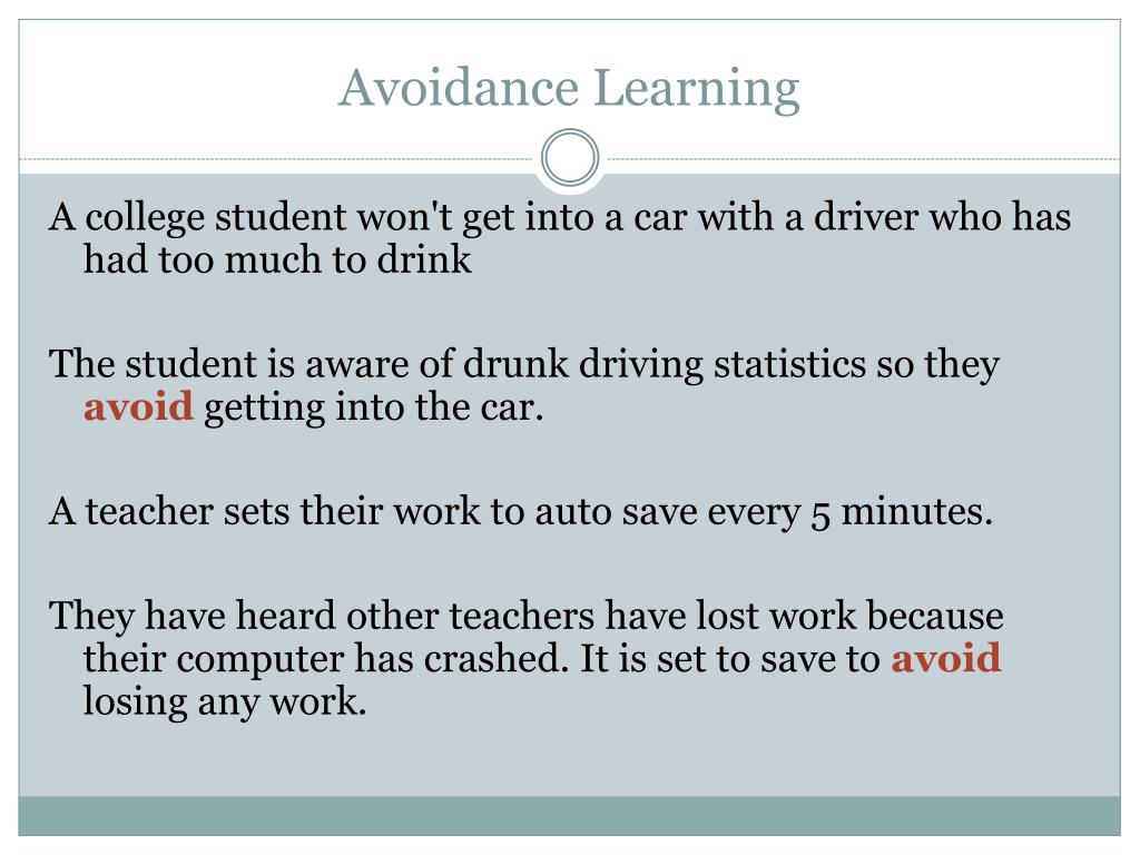 PPT - Reinforcement, Punishment, Avoidance Learning, and Escape ... PPT - Reinforcement, Punishment, Avoidance Learning, and Escape ...