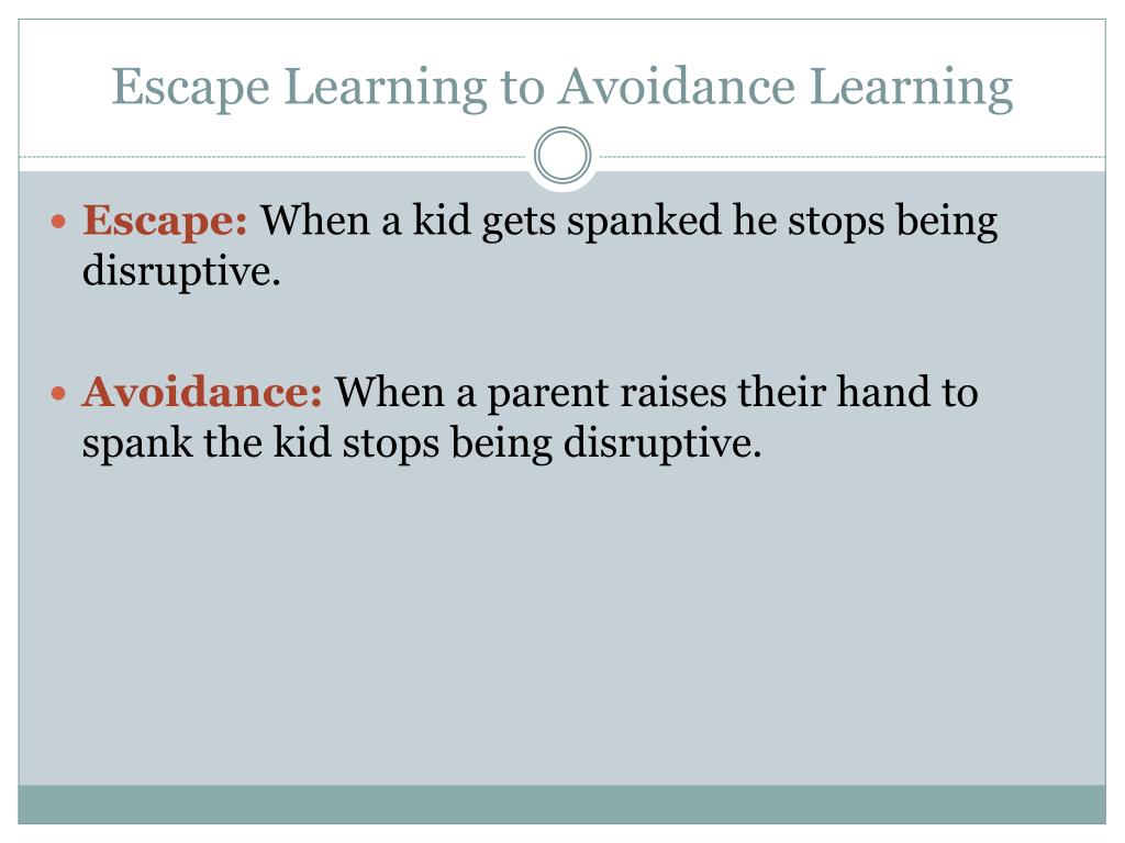 PPT - Reinforcement, Punishment, Avoidance Learning, and Escape ... PPT - Reinforcement, Punishment, Avoidance Learning, and Escape ...