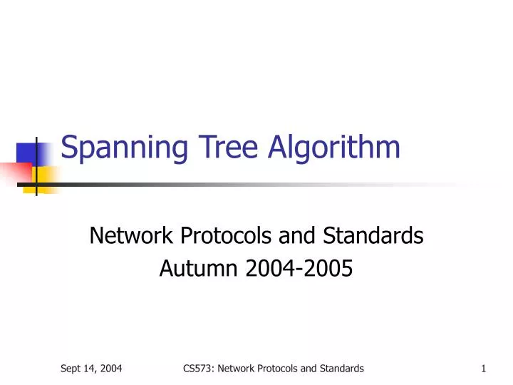 PPT - Spanning Tree Algorithm PowerPoint Presentation, free download ...