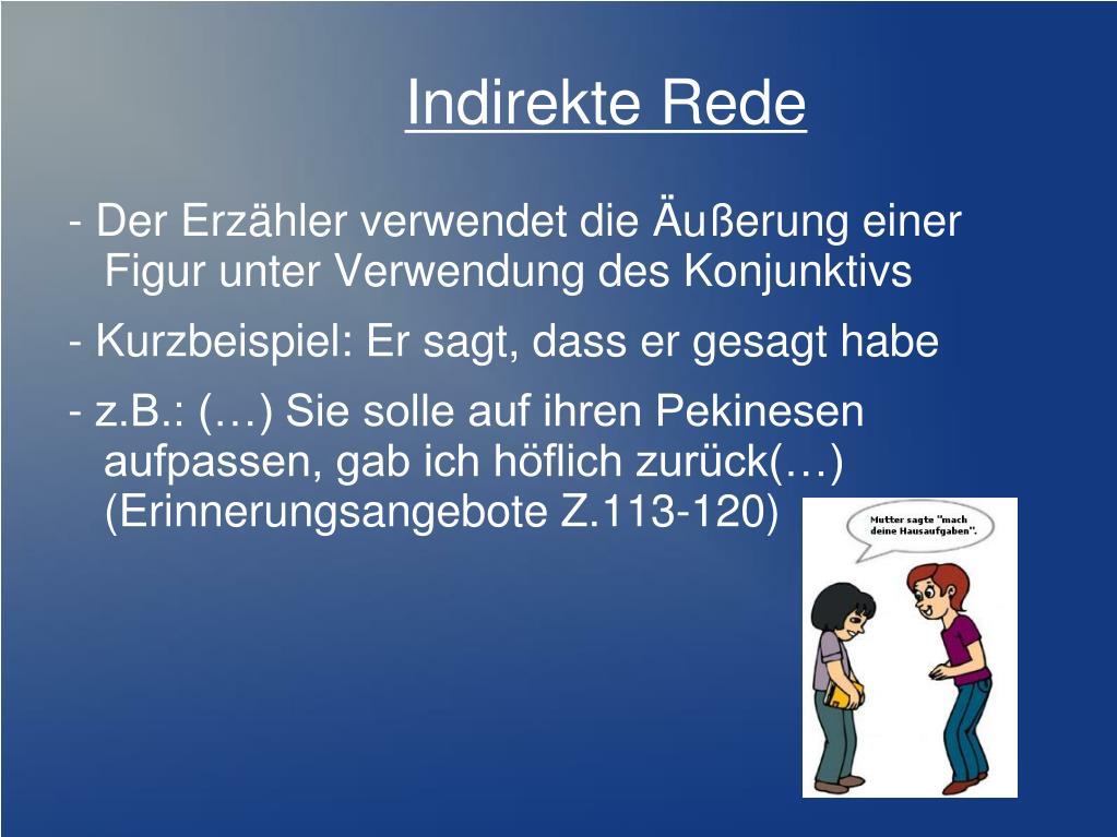 PPT - Erzählbericht und Personenrede PowerPoint Presentation, free ...