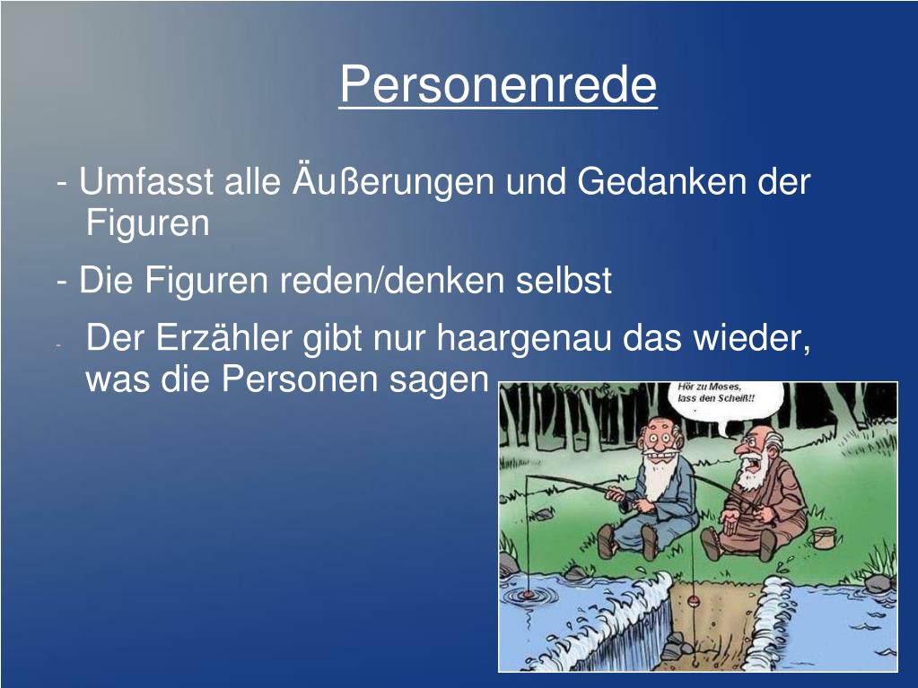 PPT - Erzählbericht und Personenrede PowerPoint Presentation, free ...