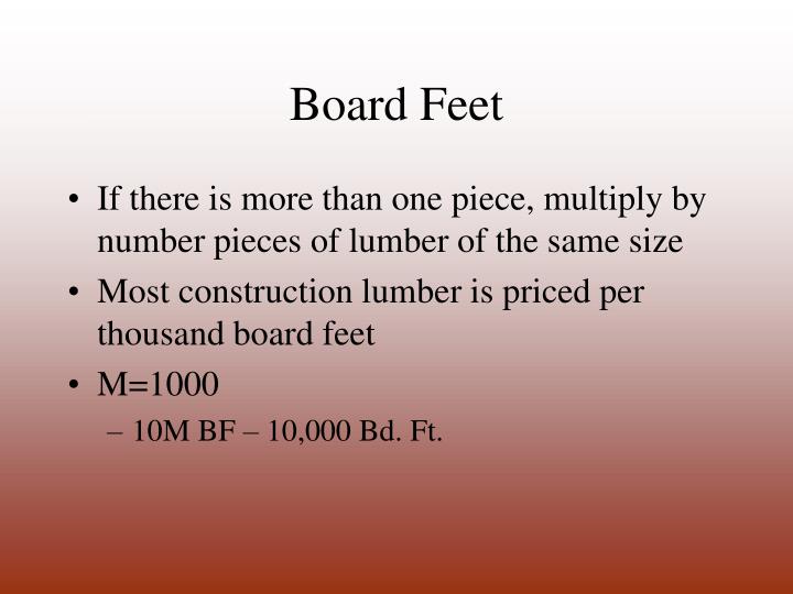 PPT - Calculate Board Feet PowerPoint Presentation - ID:3812814