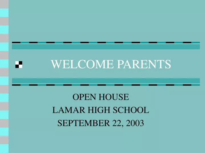 PPT - WELCOME PARENTS PowerPoint Presentation, free download - ID:3814268
