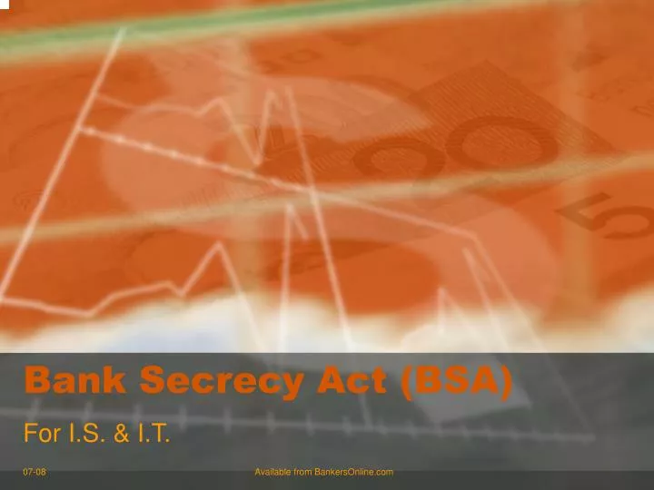 PPT - Bank Secrecy Act (BSA) PowerPoint Presentation, free download ...