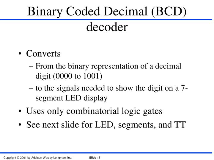 PPT - Computer Systems Organization & Architecture Chapter 1 Part 4 Combinatorial Circuit Design ...
